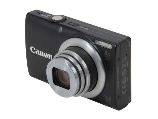 Canon PowerShot A4000 IS Black 16.0 MP 8X Optical Zoom 28mm Wide Angle ...