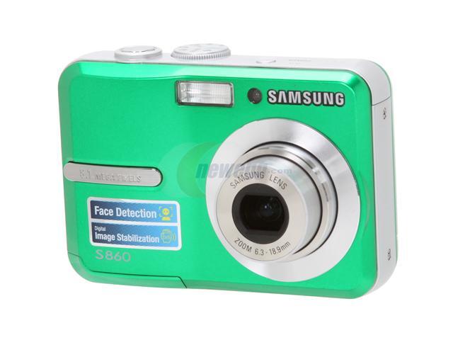 SAMSUNG S860 Green 8.1 MP 3X Optical Zoom Digital Camera - Newegg.com