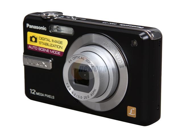 Panasonic LUMIX DMC-F3 Black 12 MP 4X Optical Zoom 28mm Wide Angle ...