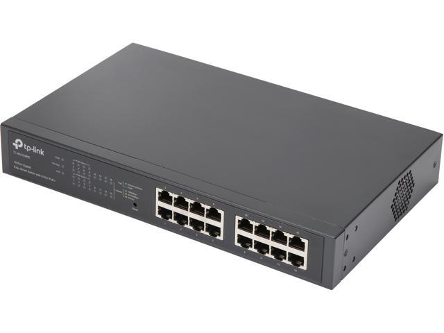 TP-Link TL-SG1016PE 16-Port Gigabit Easy Smart PoE Switch with 8-Port PoE+ - Newegg.com