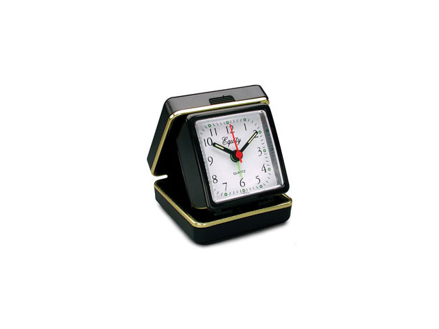 Equity 20080 Quartz Folding Travel Alarm Clock with Luminous Hands and ...