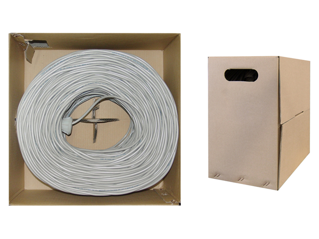 Cable Wholesale CAT6 UTP Bulk Cable Solid Plenum 23 AWG 1000 ft - Gray ...
