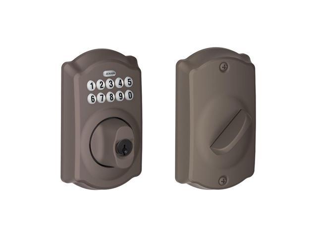 Schlage - BE365-CAM-613 - Electronic Keypad Deadbolt, Oil Rubbed Bronze ...