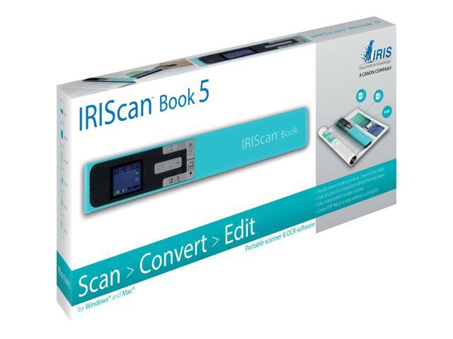 IRIScan Book 5 Turquoise(458745) 1200 DPI Wifi Color Handheld Scanner ...