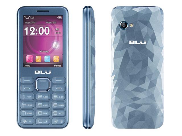 BLU Diva 3 2.4" VGA Cell Phone GSM Unlocked T9 Keyboard T410 Blue ...