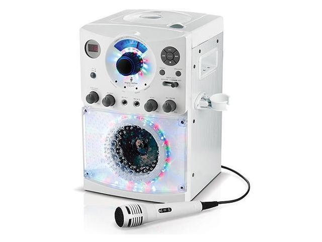 THE SINGING MACHINE SML385w Sound & Light Show Karaoke System (White ...