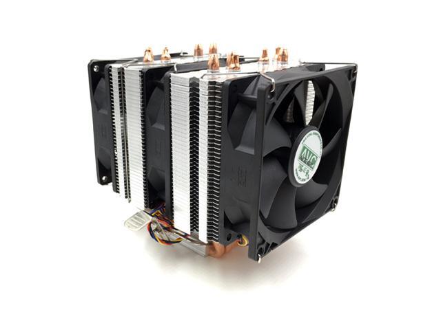 AVC CPU Cooler Heatsink with 6 Copper Heatpipes Triple 90mm PMW Fans ...