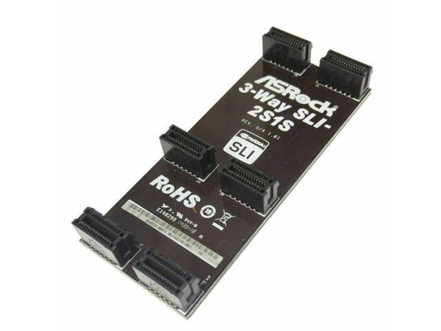 ASRock NVIDIA 3 Way Adapter GPU SLI Video Card Connector Bridge 80 ...