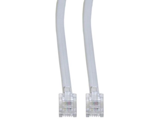 3 inch 4 Conductor Silver Satin Telephone Phone Line Cable Cord Wire ...