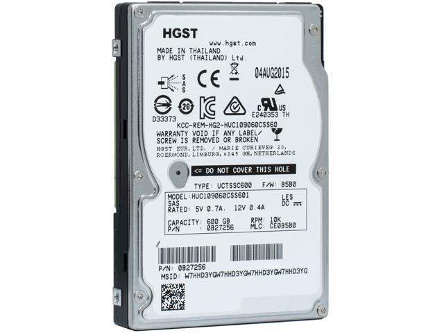 HGST Ultrastar C10K900 HUC109060CSS601 (0B27256) 600GB 10000 RPM 64MB ...