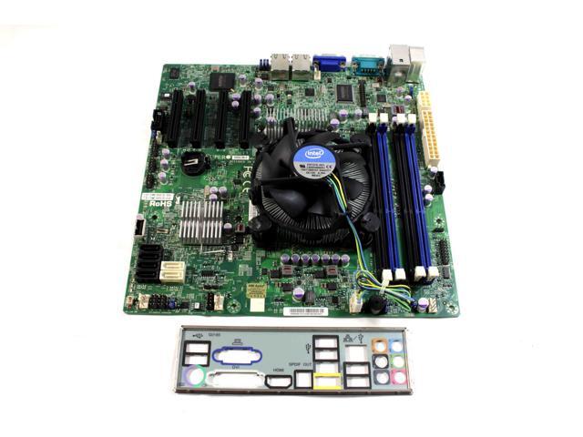 New Supermicro X9SCM-F Intel C204 PCH chipset LGA 1155 DDR3 SDRAM 4 ...