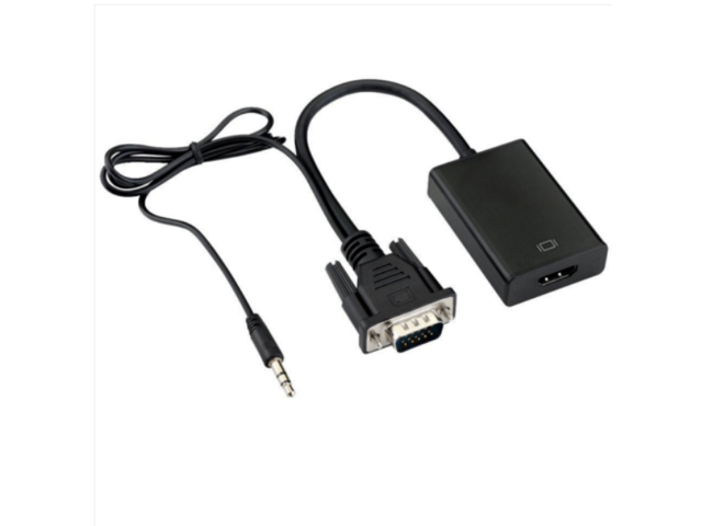 VGA To DMI Converter 1080P HD Adapter With Audio Cable For HDTV PC ...