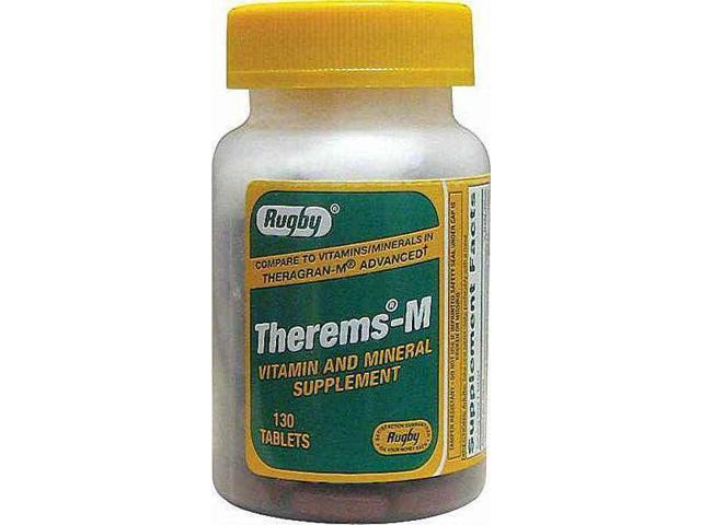 Rugby Therems-M Vitamin & Supplement Tablets, 130ct 305364661387A466 ...