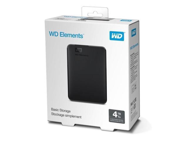 WD Western Digital 4TB Elements Portable Hard Drive USB 3.0 Model ...