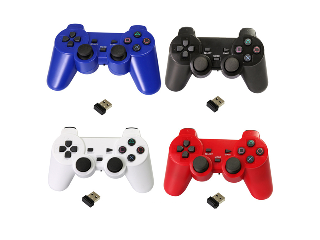 Home 2.4 GHZ Dual Shock Wireless Controller Game Pad for PC Raspberry ...