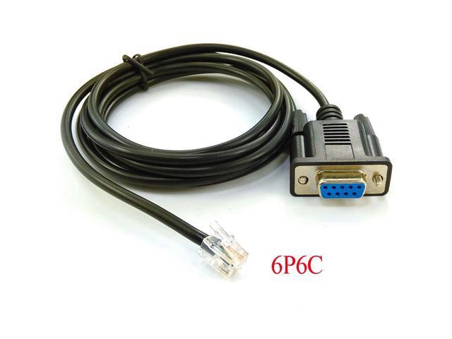100cm db9 rs232 to rj11 rj12 adapter for APC RJ12 serial cable pinout ...