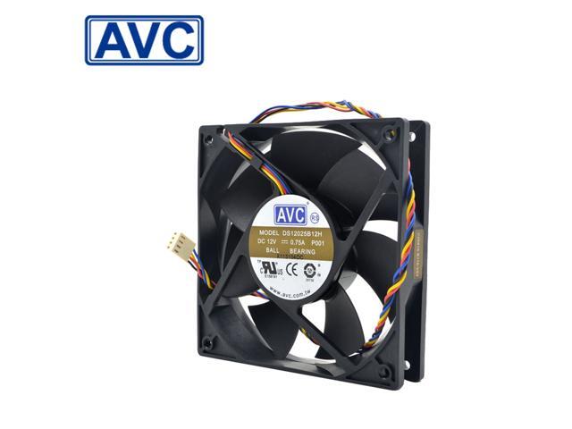 AVC DS12025B12H P001 120x120x25mm 12025 DC 12V 0.75A Cooling Fan pwm ...