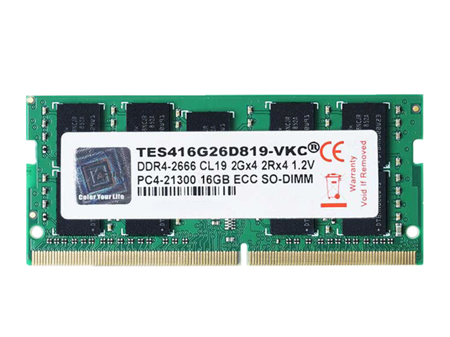 v-color 16GB DDR4 SDRAM ECC SO-DIMM DDR4 2666MHz(PC4-21300) SK Hynix IC ...