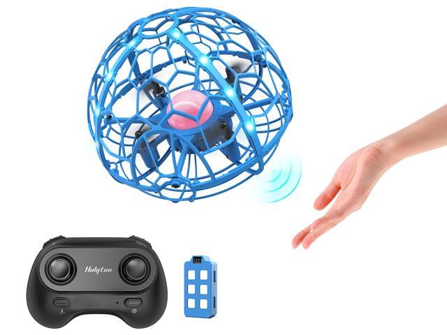 Holyton HT06 Hand-Operated + Remote Control Flying Ball Mini Drone with ...