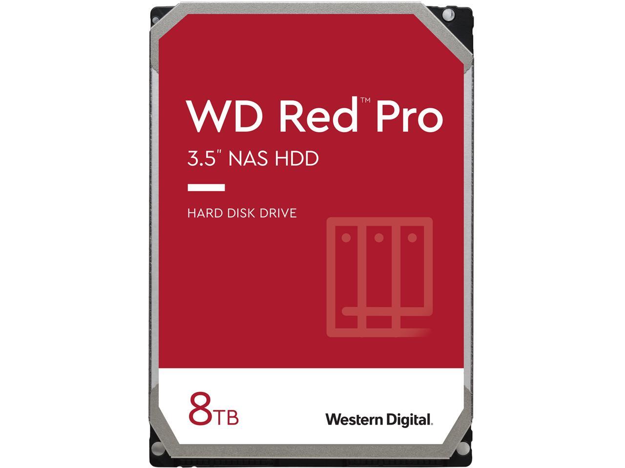 Western Digital Red Pro (7200RPM, 3.5", SATA III, 256MB Cache) 8TB ...