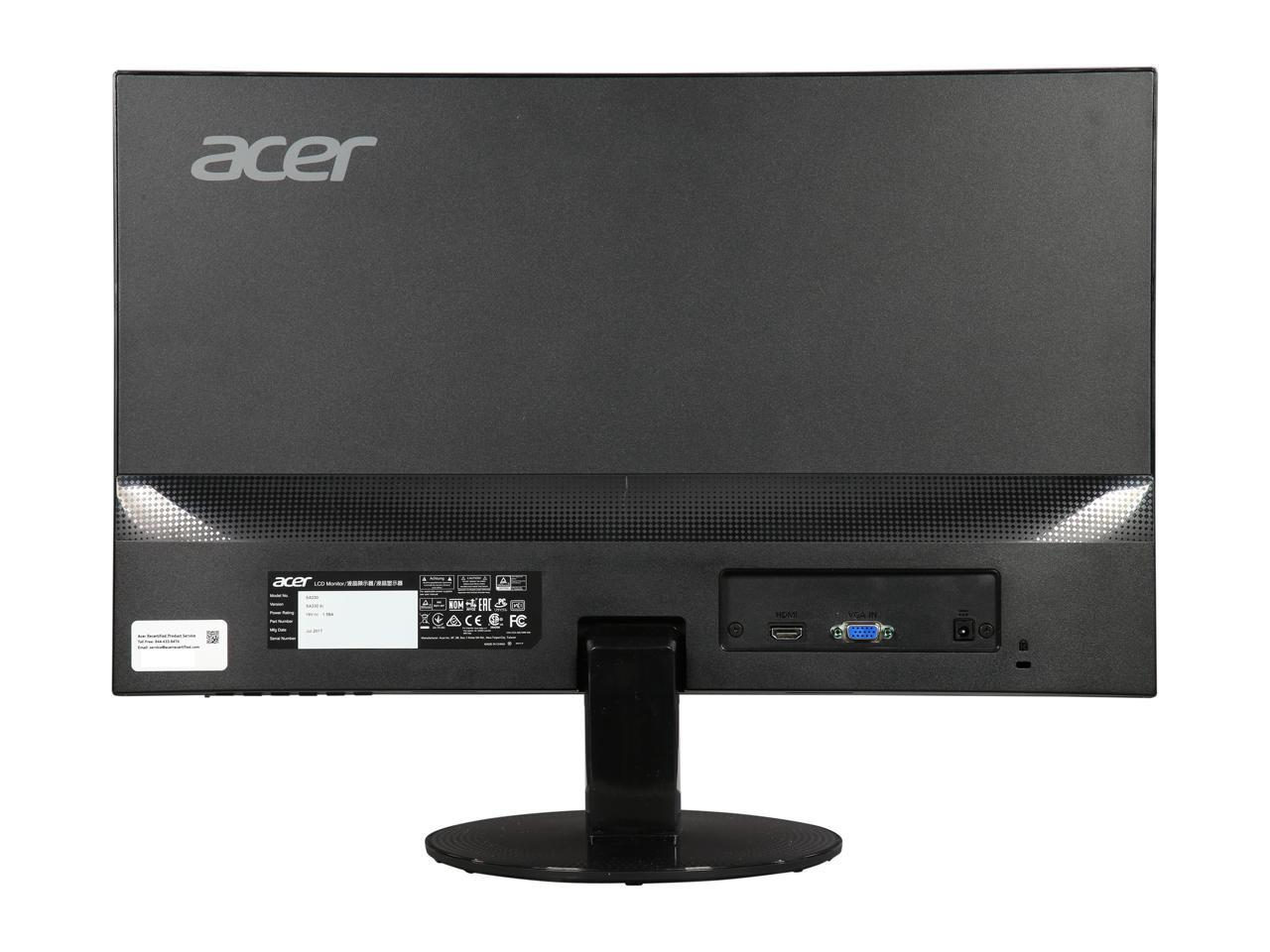 Acer SA230 23" 1920 x 1080 60 Hz IPS 4ms (GTG) D-Sub/HDMI [$64.99] FS ...