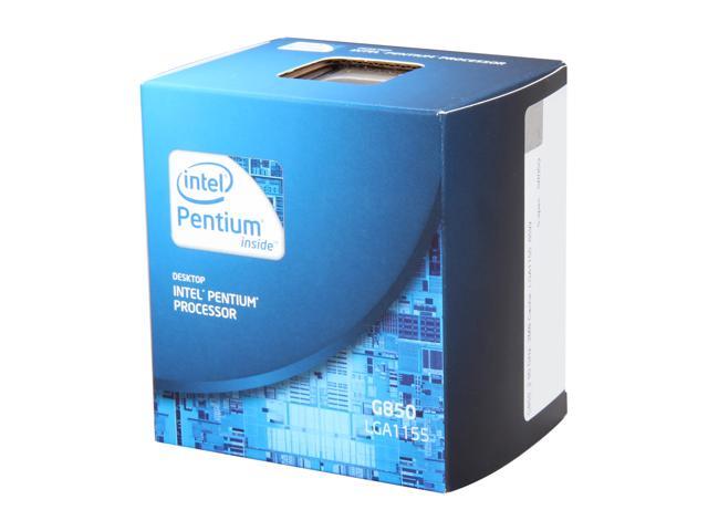 Intel Pentium G850 2.9 GHz LGA 1155 BX80623G850 Desktop Processor ...