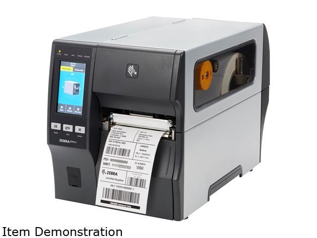 ZEBRA AIT TT PRINTER ZT411 4 203 DPI US CORD SERIAL USB 10100 ETHERNET ...