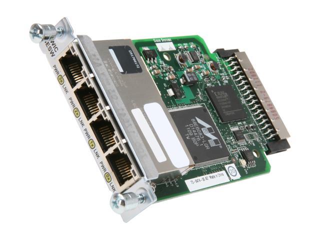 CISCO HWIC-4ESW= 4-Port Ethernet Switch High-Speed WAN Interface Card ...