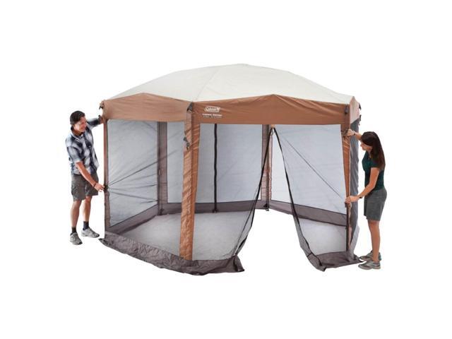Coleman Back Home 12x10' Instant Screen House Hexagon Canopy ...