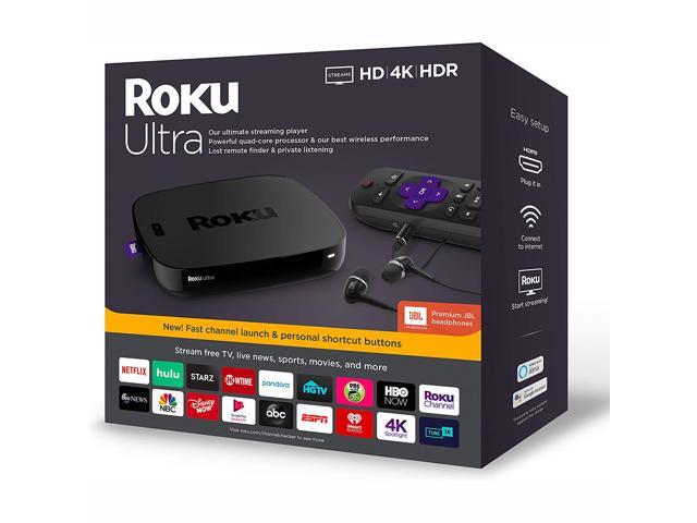 Roku Ultra HD/4K/HDR Streaming Media Player - Voice Remote, Remote ...