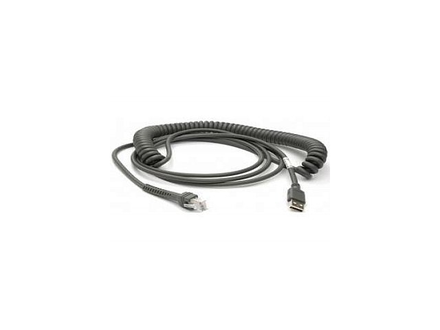 Datalogic 90A052066 Enhanced Usb Cable, Type A, 15', Coiled, Pot ...