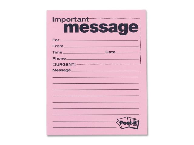 3M Post-It Important Telephone Message Pads - Newegg.com
