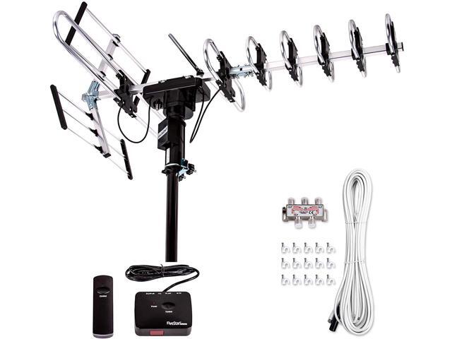 FSA-3806 Outdoor 4K HDTV Antenna Up to 200 Mile with Motorized 360 ...