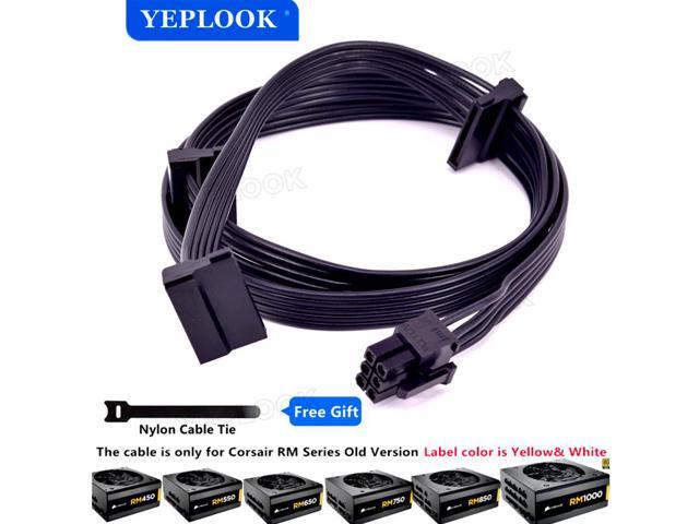 Corsair Rm1000 White PSU PERIPHERAL&SATA 6PIN To 3* Sata Port Power ...