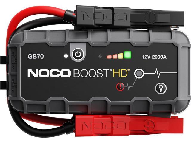 NeweggBusiness NOCO Boost HD GB70 2000A UltraSafe Car Battery Jump Starter 12V Battery Booster Pack Jump Box Portable Charger and Jumper Cables for 8.0L Gasoline and 6.0L Diesel Engines