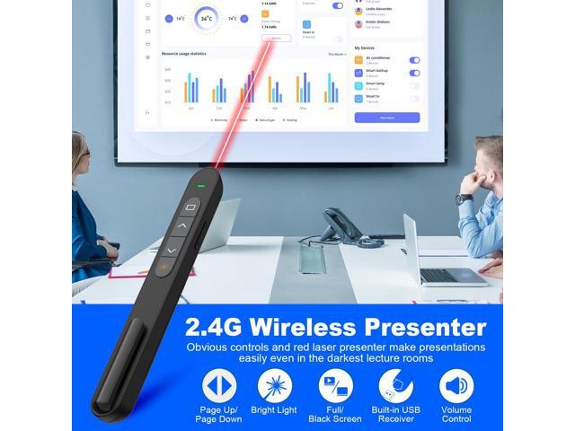 RF Presentation Remote With Hyperlink Wireless Presentation Clicker ...