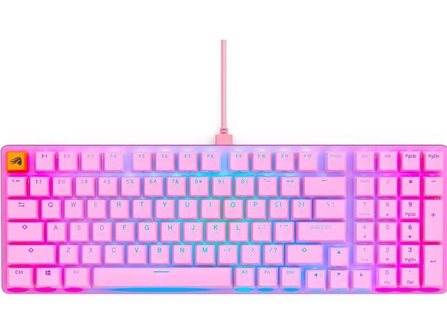 Pink Ergonomic Mechanical Keyboard