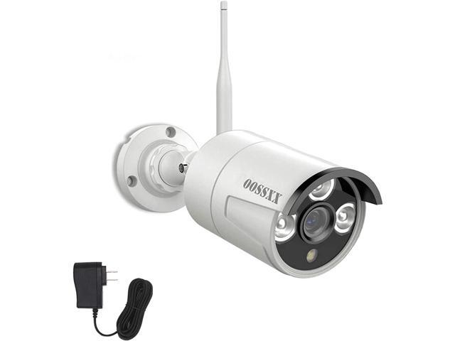 NeweggBusiness OOSSXX Microphone Inside Outdoor Security 1080P Camera IP67 Waterproof WiFi Camera Wireless Surveillance Camera with Night Vision Wireless 1080P Extend Camera for Old System