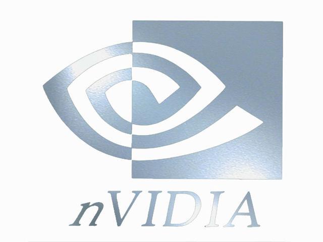 Case Sticker, "Nvidia 7 1/2 silver etched" Adhestive Appliqués Retail ...