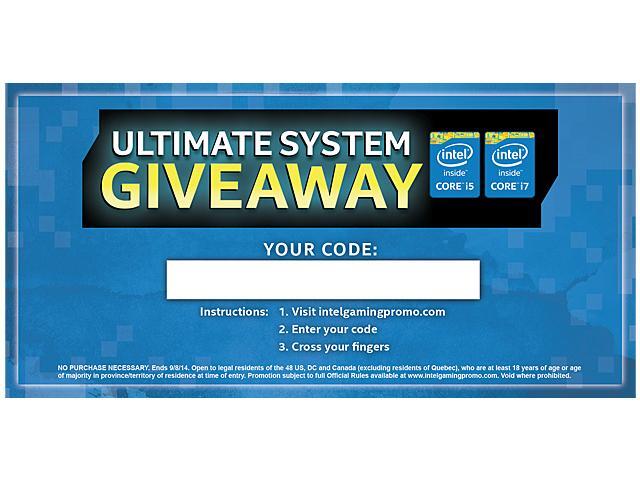 Intel Gift - Back to School Sweepstakes - Newegg.com