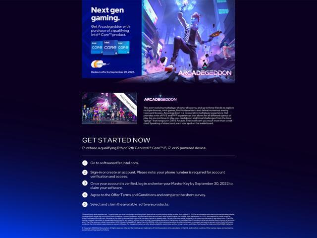 Intel Gift - Arcadegeddon Game Bundle - Newegg.com