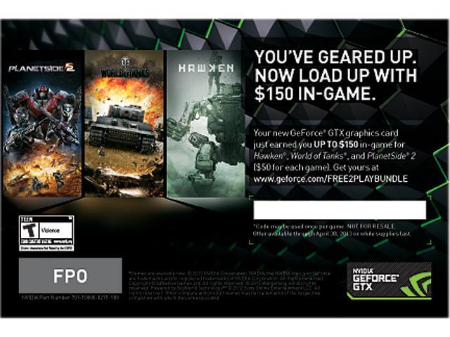 NVIDIA $150 value in-game coin coupon - Newegg.com
