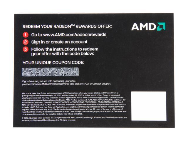 AMD GIFT- RADEON GOLD REWARD for THREE FREE - Newegg.com