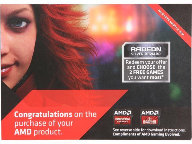 AMD GIFT - RADEON Phase II SILVER REWARD for FREE Games - Newegg.com