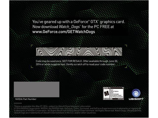 NVIDIA Gift - Watch Dogs - Newegg.com