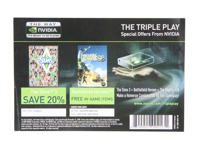 NVIDIA EA Triple Play coupon Gift - Newegg.com