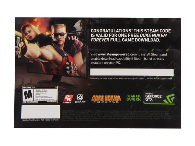 NVIDIA Gift - DUKE NUKEM FOREVER Game Coupon - Newegg.com