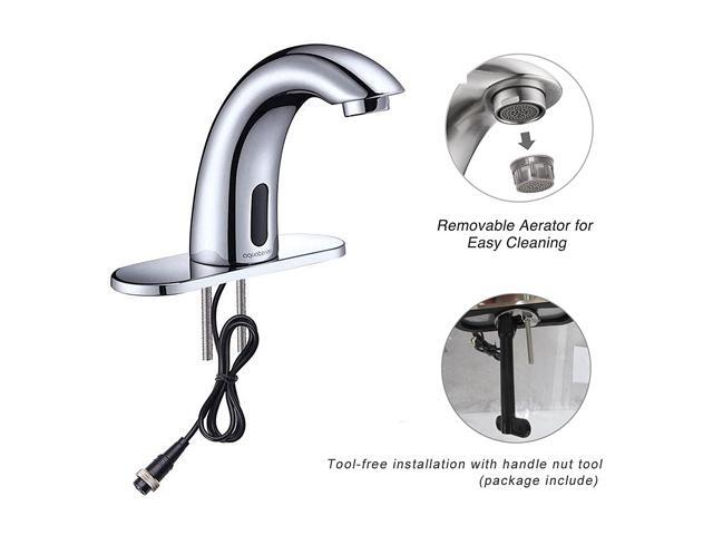 Automatic Electronic Sensor Touchless Faucet Hands Free Bathroom Vessel ...
