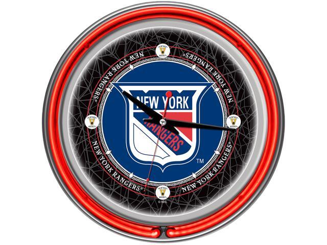 NHL NHL1400-NYRV Vintage New York Rangers Neon Clock - 14 inch Diameter ...
