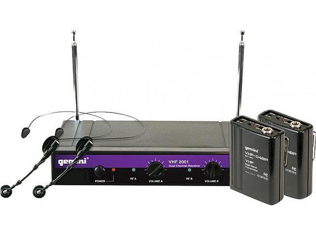 GEMINI VHF-2001M Dual Wireless Handheld Microphone System - Newegg.com